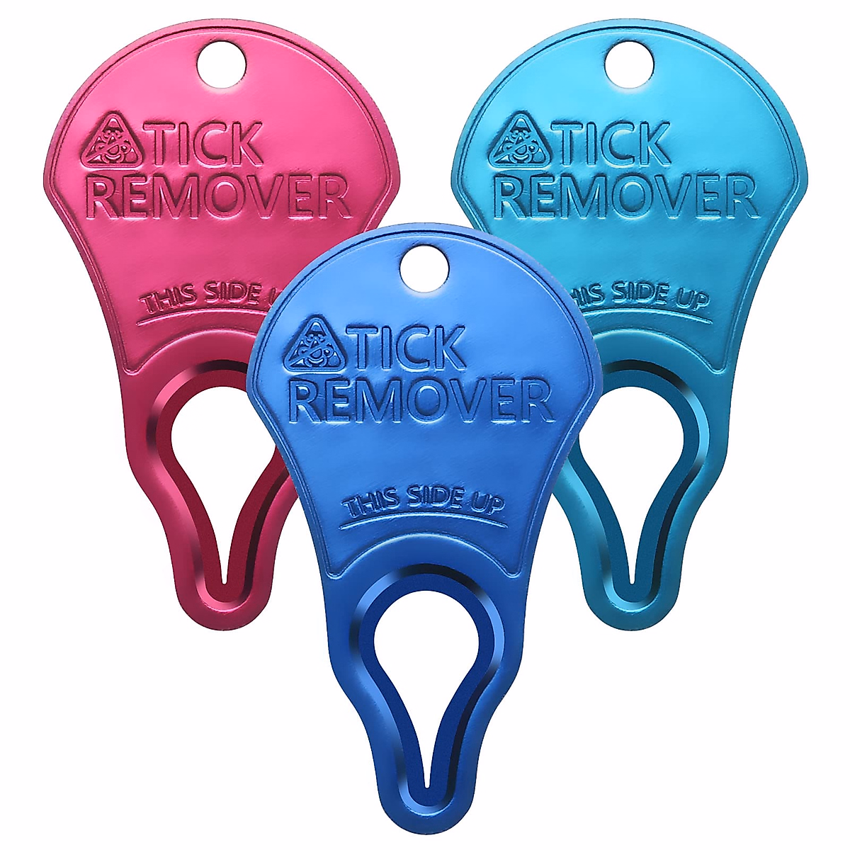 JOTOVO 3 Pack Tick Remover Tool Portable, Tick Removal for Pet and Humans, Safe and Reliable, Pain-Free, Essential Tools for Outdoor Activities