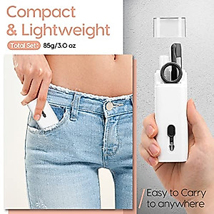 7 in 1 Airpod Keyboard Cleaner Kit with 5ML Screen Cleaner Spray,MMH Electronic MacBook Laptop Screen Earbud Cleaning Tool with Cleaning Pen Brush for iPod,Phone,Tablet,PC,Computer,Headphone Dark Gray