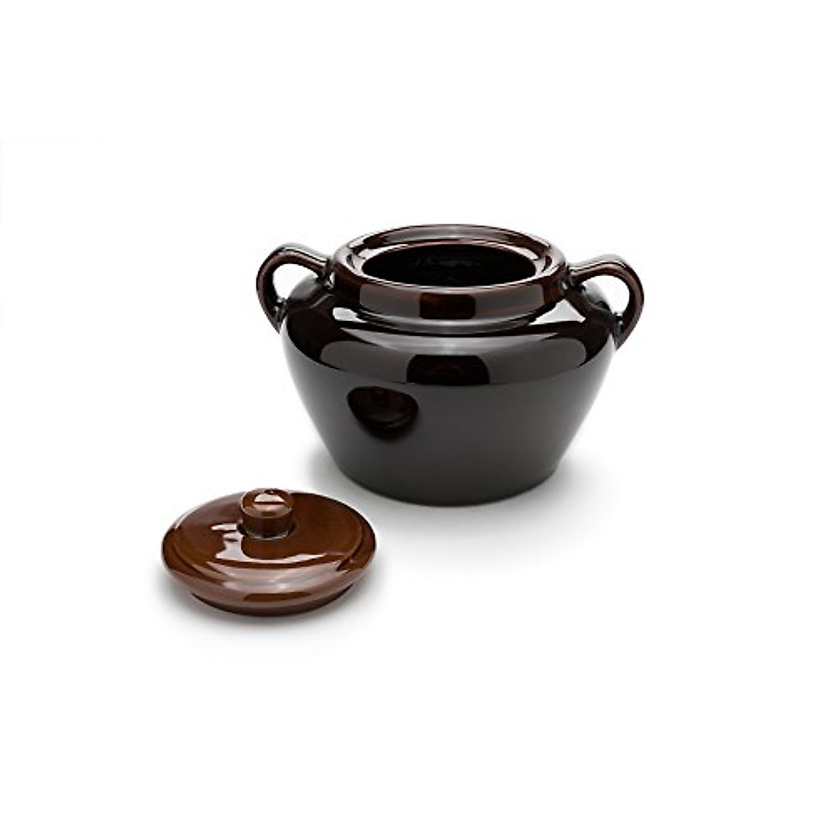 Fox Run 0350 Stoneware Bean Pot, 9.75 inches, Brown