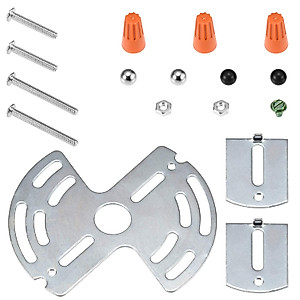 Canomo Lighting Adjustable Crossbar Kit Multifunctional Light Fixture Crossbar Plate for Mount Wall Light, Close to Ceiling Light, Chandelier, 1 Set