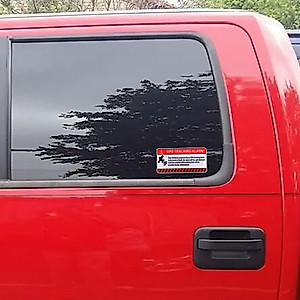 10 Pcs GPS Tracking Sticker, Car Alarm Sticker Self Adhesive GPS Warning Anti-Theft Stickers for Cars Sign Decal GPS Tracker for Bicycles Motorcycle Car Window Vehicles Bumper Truck Decals