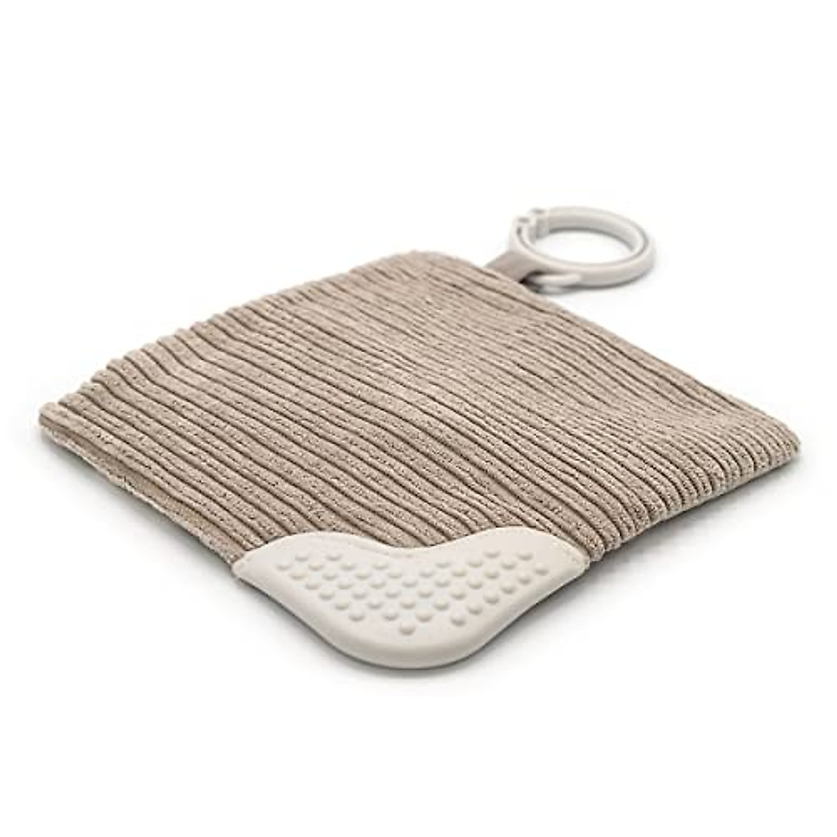 Mary Meyer Afrique Crinkle Teether Toy with Baby Paper and Squeaker, 6 x 6-Inches, Zebra