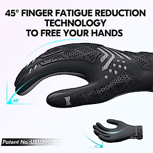 Vgo... NGG X1 Seamless Utility Gloves,Safety Work Gloves,Knuckle Impacted Mechanic Gloves(Size L,Black,TP1105)