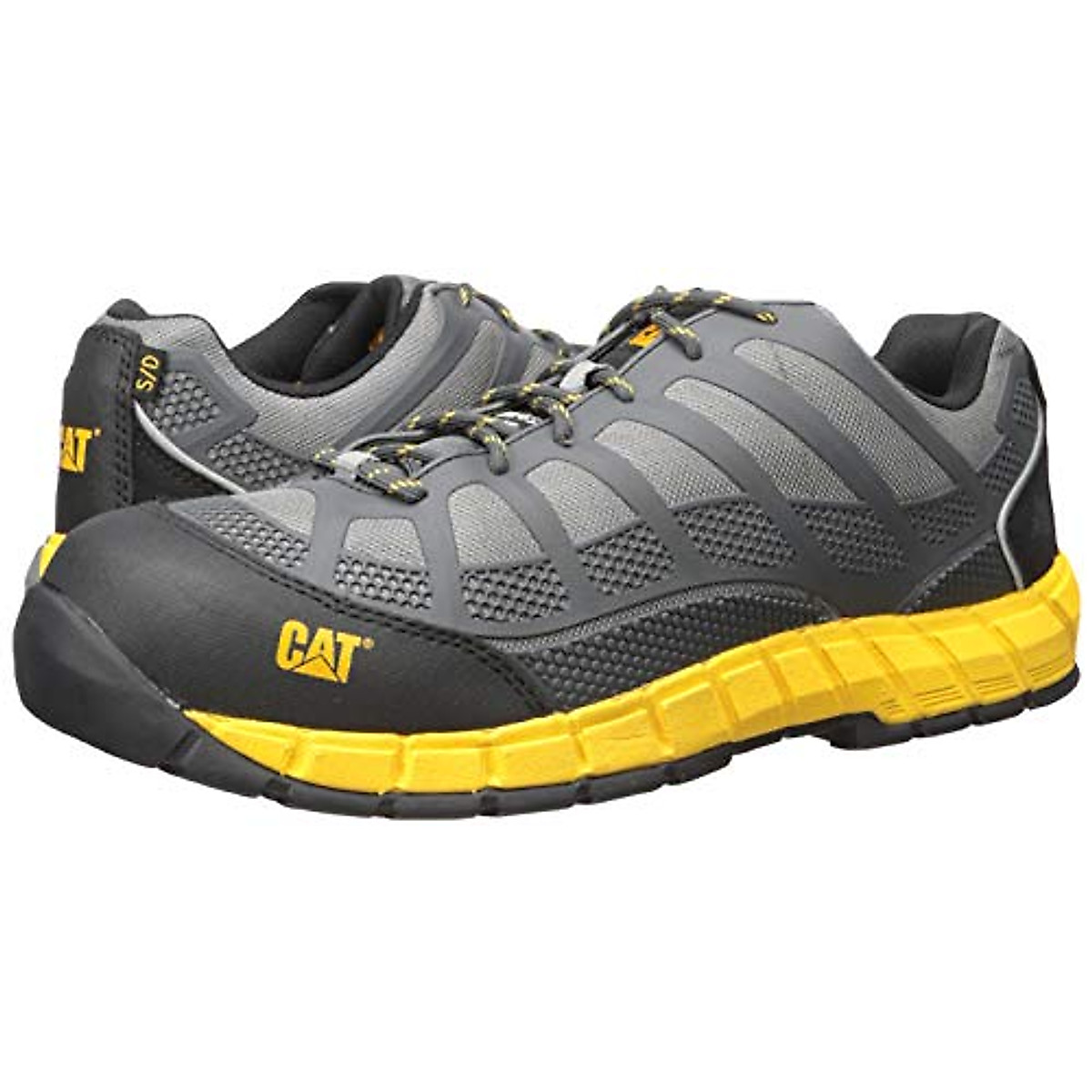 Caterpillar Men's Streamline Composite Toe Work Shoe Construction, Grey, 10.5