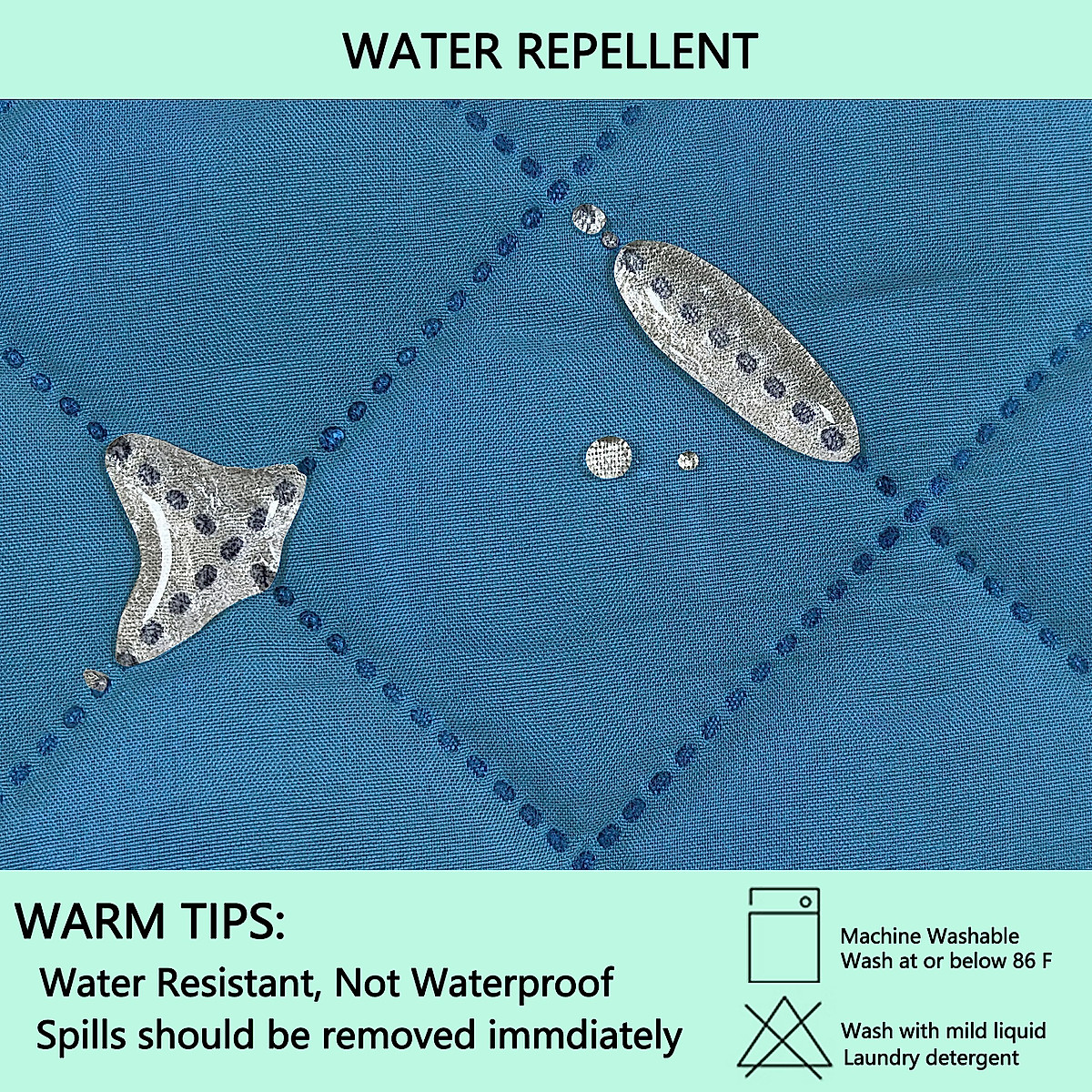 Luxshare Home Reversible 4 Seater Sofa Cover 91 Inch Large Couch Cover Furniture Protector(Sofa XX-Large,Blue/Beige)