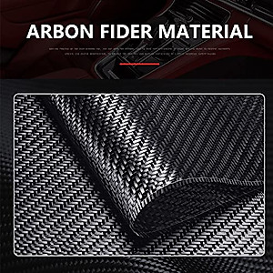 suupar Real Carbon Fibre Gear Shift Knob Trim Cover for Porsche Panamera 2017-2023 Porsche Panamera Accessories (Black)