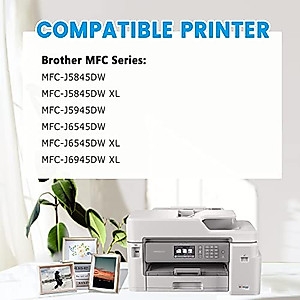 BINKSYLER Compatible LC3037 XXL Ink Cartridges Replacement for brother LC3037 LC3037XXL LC3039 Work for Brother MFC-J6945DW MFC-J6545DW MFC-J5845DW MFC-J5945DW(1 Black,1 Cyan,1 Magenta,1 Yellow)4 Pack