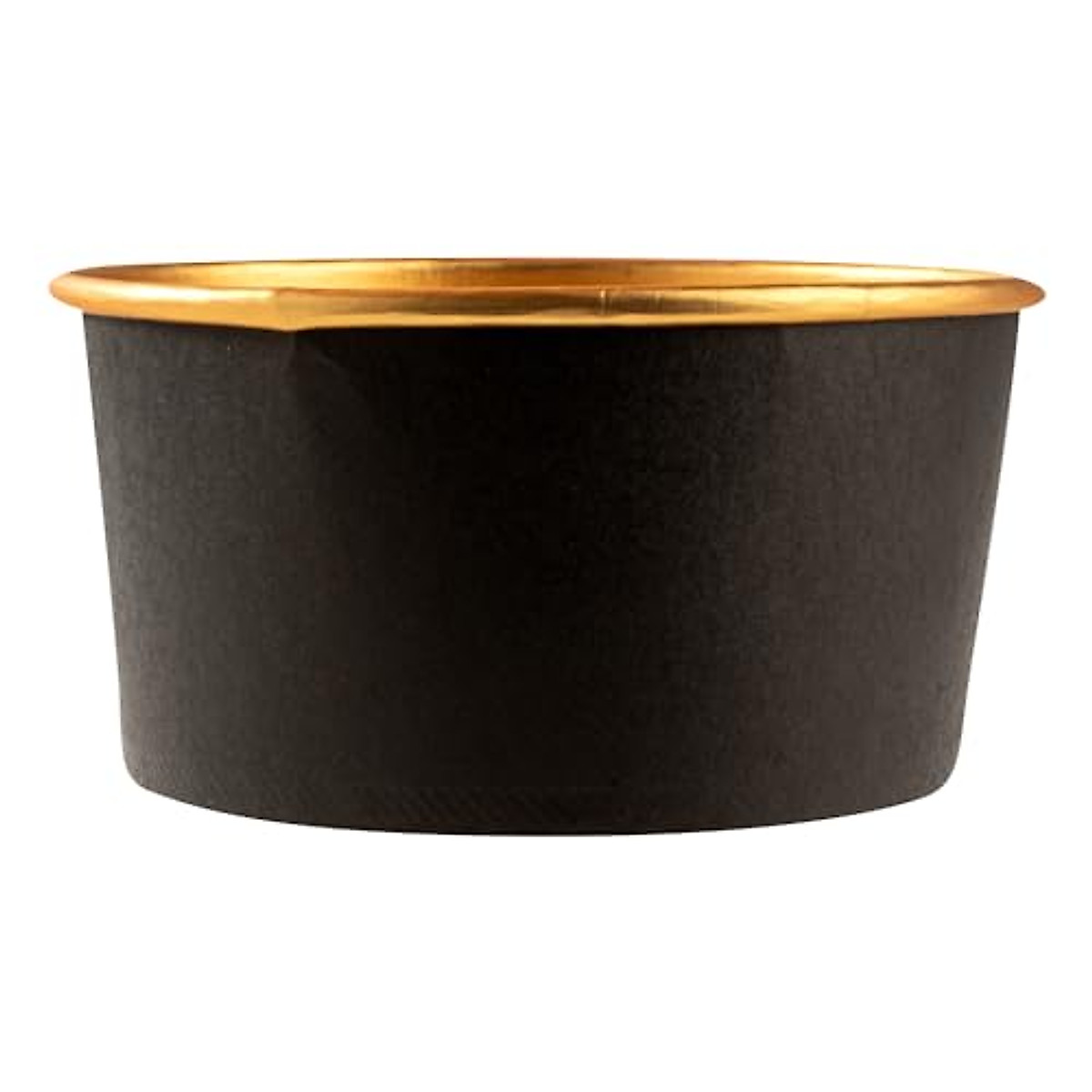 Restaurantware Foil Lux 25.3 OZ Take Out Container, 50 Insulated Foil Lining Food Container - Greaseproof, Stackable, Black Paper To Go Food Container, For Hot Or Cold Foods, Lids Sold Separately