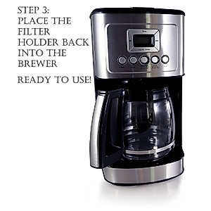 NRP 12-Pack Coffee Water Cartridges Activated Charcoal Filter Compatible for CUISINART Coffeemaker DCC-RWF, Kenmore Drip, Delonghi, Capresso