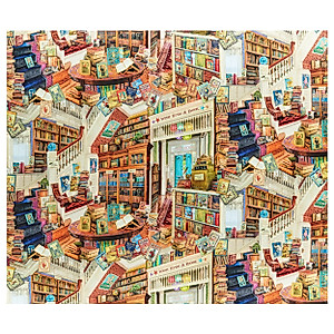 Kaufman Library of Rarities Library Antique, Fabric by The Yard