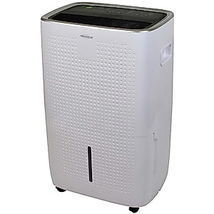 Soleus AC Energy Star 50-Pint Portable Dehumidifier with Auto-Shutoff & Timer, Home Dehumidifier and Moisture Absorber For Basement, Garage, Living Room in White