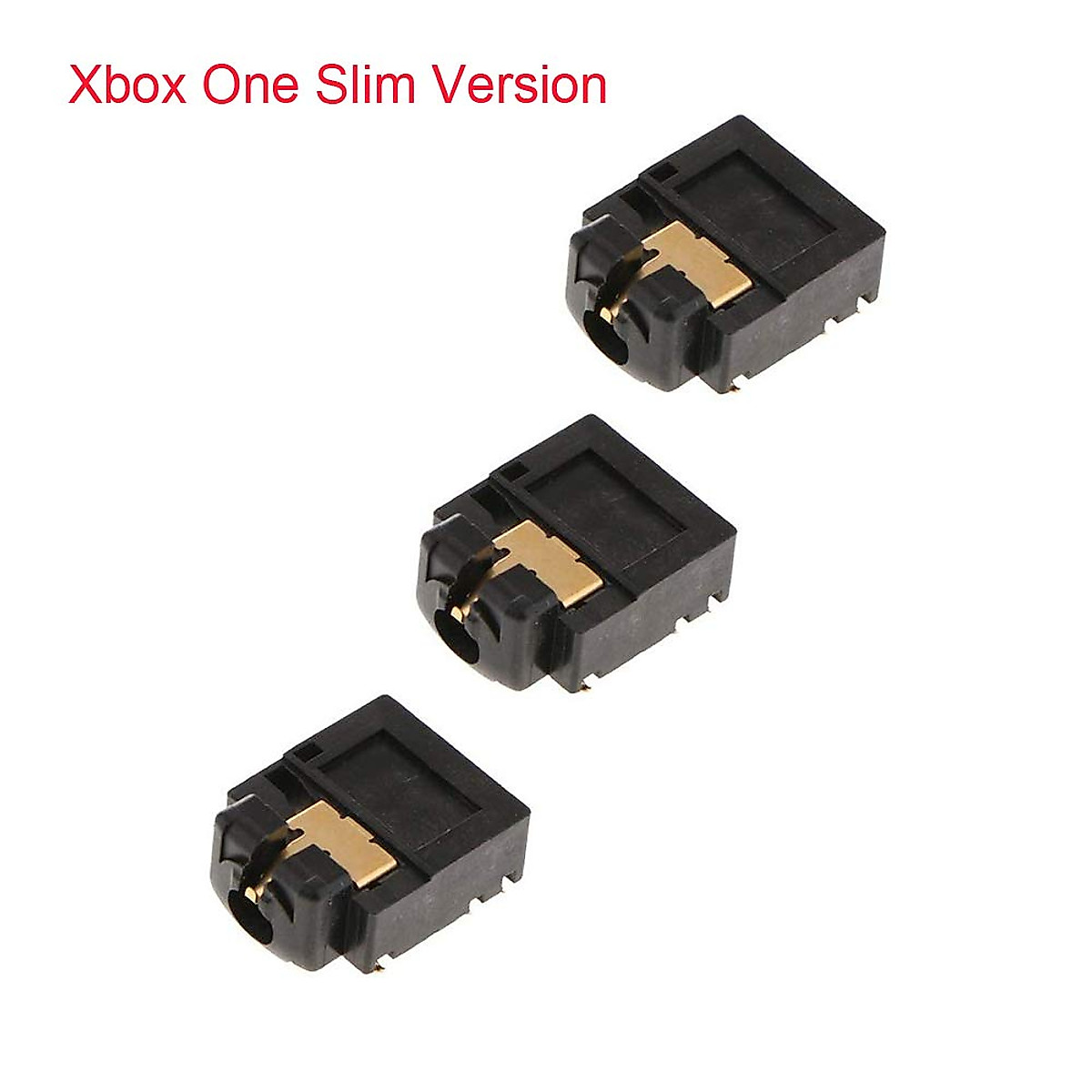 Onyehn 8Pcs Replacement Headphone Jack Plug Port 3.5mm Headset Connector Port Socket for Xbox ONE S Wireless Controller Model 1708 Replacement (8 Pack)