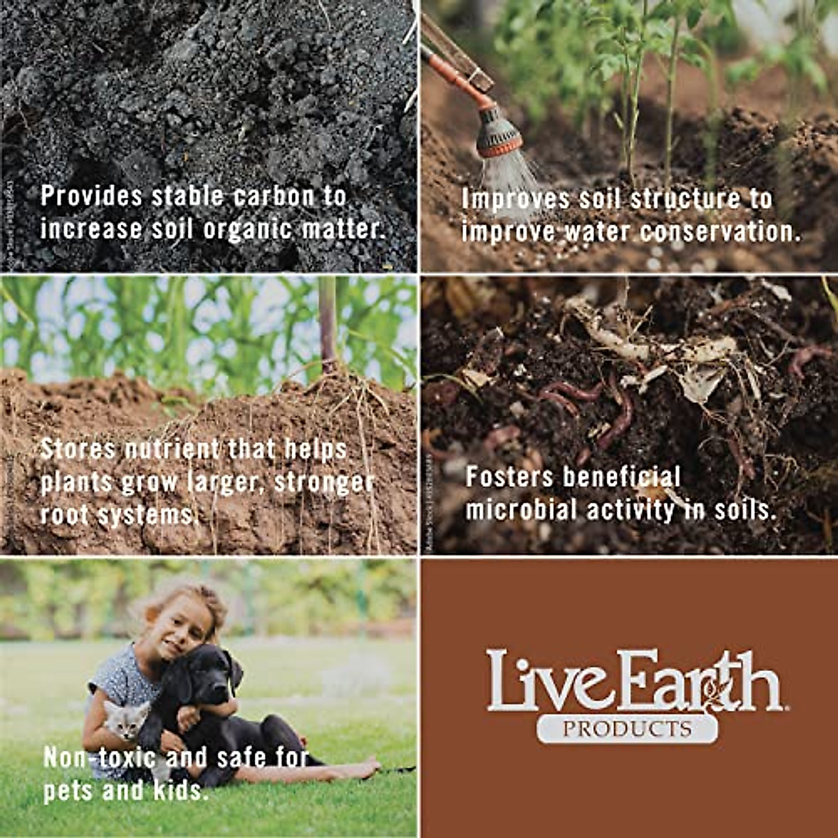 Live Earth Products' Humate Soil Conditioner - 50 lb Bag