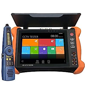 Rsrteng X9-MOVTADHS CCTV Tester,8K 32MP 12MP IP Camera Tester,4K 8MP TVI/CVI/AHD/SDI/CVBS CCTV Monitor Support DMM, OPM, VFL, TDR,Network Tools,WiFi,HDMI