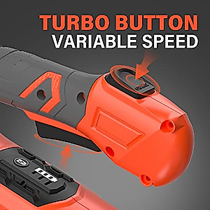 MAXLANDER Leaf Blower Cordless with Battery and Charger, 350CFM Battery Powered Leaf Blowers for Lawn Care, 2-Speed Mode Electric Leaf Blower for Snow Blowing 2PCS 2.0Ah Batteries Included