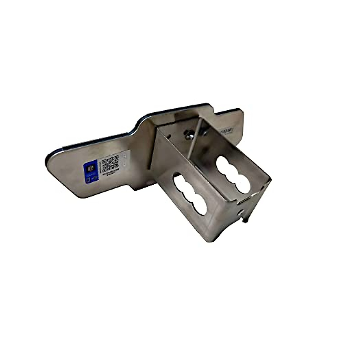 Au-Tomotive Gold, Inc. Class III Trailer Hitch Plug for Chevrolet Black Logo (Chrome on Brushed)