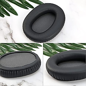 1 Pair Earpads Compatible with Sony WH-CH700N MDR-ZX770BN ZX780DC Headphones Replacement Ear Cushions Heaset Repair Parts Black