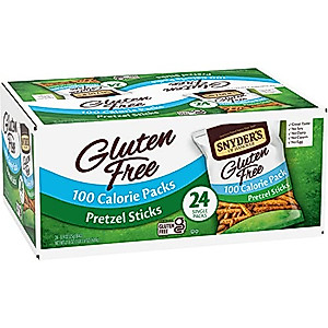 Snyder's of Hanover Gluten Free Pretzel Sticks, 100 Calorie Individual Packs, 24 Ct