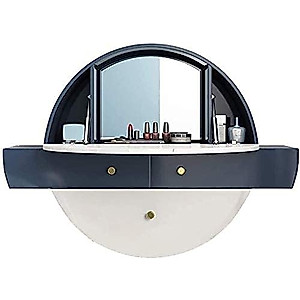 LEONYS Vanity Set, Makeup Vanity Table with Mirror, Dressing Table with 3 Drawers for Cosmetics Storage