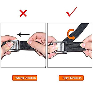 Premium Lashing Strap 1" x 13 ft,Tie Down Straps with Heavy Duty Cam Buckle with Sturdy Pad Secure Straps up to 1000 lbs Capacity for SUP, Kayak, Surboard, Cargo, Trailer, Luggage and More, 2 PCS/Set