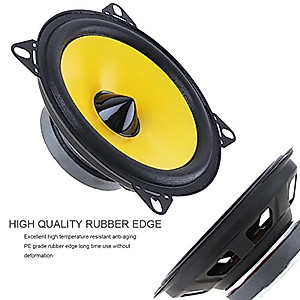 ePathChina 4 inch 60W 2-Way Full Range Frequency Car Audio Stereo Speaker Automobile Loudspeaker 2 pcs
