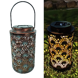 JOYBee 2pcs Solar Lantern Outdoor-Hanging Solar Lanterns- Waterproof Lantern Solar Lights Outdoor- LED Table Solar Lights for Patio Garden Courtyard Porch Courtyard Pathway Decorative
