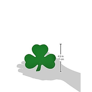 Beistle Green Shamrock Cutouts 10 Piece St Patrick's Day Decorations, Wall Silhouettes