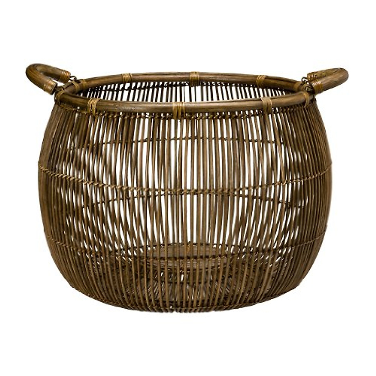 KOUBOO Large Open Weave Rattan Storage Basket