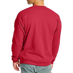 Hanes Men's EcoSmart Sweatshirt, Deep Red, 3XL
