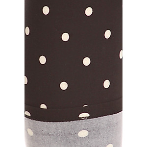 Leggings Depot High Waisted Plaid & Wild Print Leggings for Women-Full Length-R885, Polka Dots, One Size