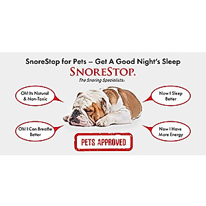 Snore Stop for Pets 40 Sprays I Natural Anti-Snoring Solution I Snore Relief for Dogs Cats I Stop Snoring Aid I Sleep Remedy I Help Stop Dog Snores I Anti-Snore Aid
