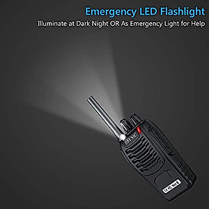 Walkie Talkies,eSynic 4Pcs Professional Rechargeable Walkie Talkies Long Range 2 Way Radio Handheld Radio Walkie Talkies for Adults Supports VOX 16CH with LED Light Original Earpieces for Camping etc