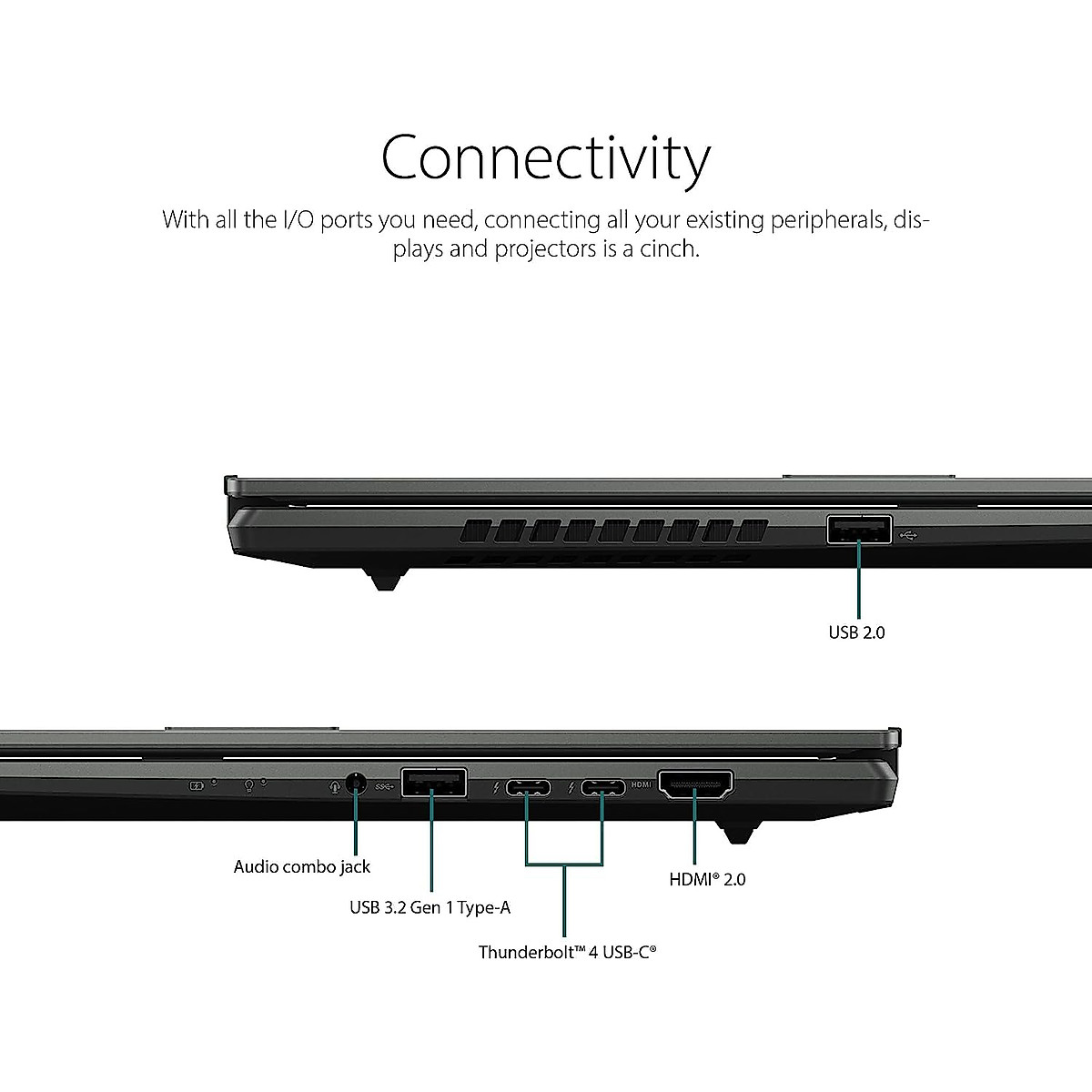ASUS 2023 Vivobook S15 15.6” 3K OLED Laptop 14-Core Intel Core i7-12700H Iris Xe Graphics 16GB DDR4 1TB NVMe SSD 2xThunderbolt4 WIFI AX Webcam HDMI2.1 Backlit KB Fingerprint Windows 11 Pro w/RE USB