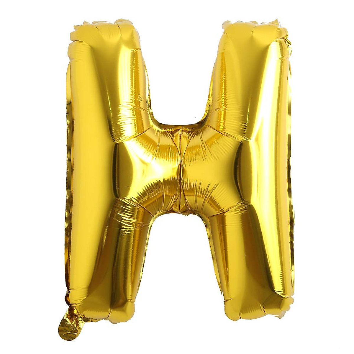 32 inch Letter Balloon Gold Alphabet Number Balloons Foil Mylar Party Wedding Bachelorette Birthday Bridal Shower Graduation Anniversary Celebration Decoration (32 INCH GOLD H)