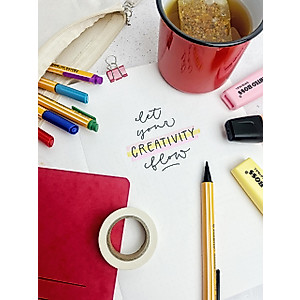 Eco-Friendly Fiber-Tip Sign Pen - STABILO GREENpoint - Pack of 6 - Assorted Colors