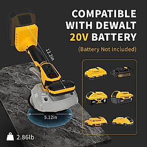 HUICCN Cordless Tile Vibration Leveling Machine for Dewalt 20V Battery, Portable Tile Vibrator Tool with 8 Adjustable Speed Digital Display for Floor Wall (Battery Not Included)