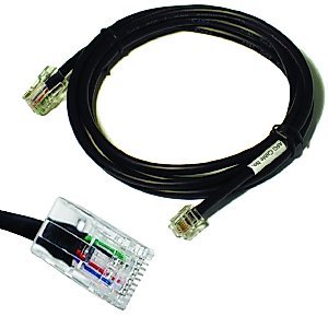 APG Printer Interface Cable | CD-101A-10 | Cable for Cash Drawer to Printer | 1 x RJ-12 Male - 1 x RJ-45 Male | Connects to EPSON and Star Printers | 10' Length