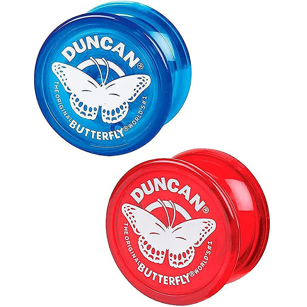 Duncan Butterfly Yo-Yo - Two pack - Red and Blue