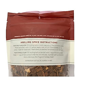 World Market Mulling Spices 6 oz and 2 Mulling Spice Bags, Mulling Spices for Apple Cider and Wine, 3