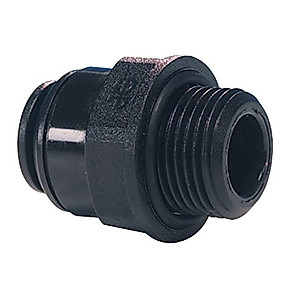 John Guest PM011013E Male Connector, 10 mm x 3/8" BSPP (Pack of 10)