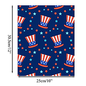 Independence Day Heat Transfer Vinyl Rainbow Stripe Pattern Vinyl Vinyl Bundling Roll Soft Metal HTV Vinyl for Ironing Clothes and Other Fabrics 30x25cm Vinyl Stickers for Kids