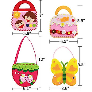 4 pcs Sewing kit for Kids, Preschool Educational Toys Kids Sewing Kits Ages 2-8, Toddler Arts and Crafts for Kids Ages 1 2 3 4 5 6 Years Old, Preschool Educational Toys Sewing Kit for Kids