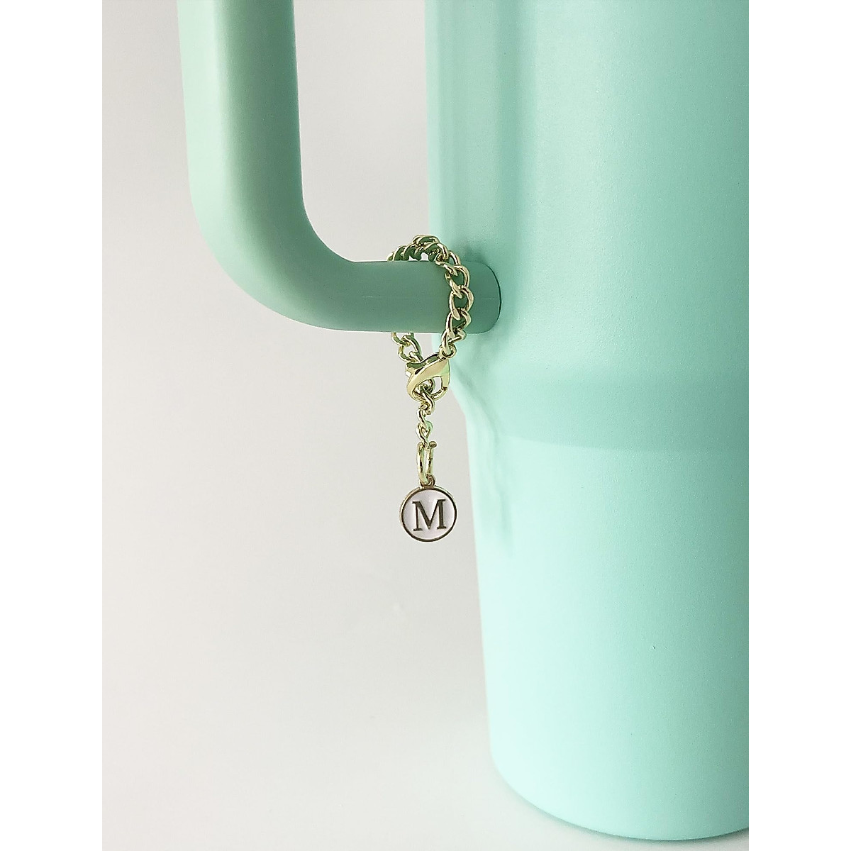 Tovly 2PCS Stanley Cup Accessories Letter Charms Name ID Initial Letter Handle Personalized Charm For Stanley Tumbler (M)