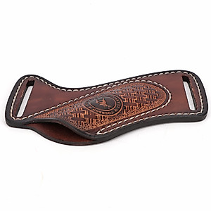 Tourbn Leather Knife Sheath for Belt Pocket Folding Knife Holder Compact Draw Knifes Carrier EDC Tools Holster