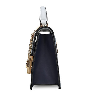 MKF Collection Shoulder Bag for Women,Vegan Leather Satchel Handbag Top-Handle Purse