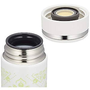 Zojirushi SM-ED20-WP Water Bottle, Direct Drinking, Stainless Steel Mug, 6.8 fl oz (200 ml), Pearl White