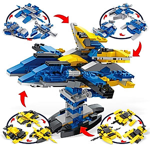FUN LITTLE TOYS Mini Building Blocks Spaceship Building Kits for Kids Ages 8-12, Building Toys for Boys Age 6-8 Prizes for Kids Party Favors, 12 Boxes