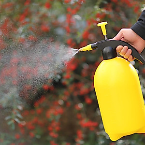 CLICIC Garden Pump Sprayer Portable,Hand-held Lawn Pressure Pump Sprayer Bottle with Adjustable Nozzle for Spraying Weeds/Watering/Home Cleaning/Car Washing 1 Gallon