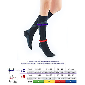 Neo-G Athletic Compression Socks for Sports & Active Lifestyles, Black