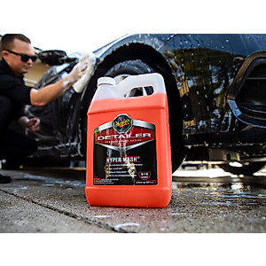 Meguiar's D11001 Hyper-Wash Foaming Car Wash Lifts Off Dirt and Leaves a Rich Shine - 1 Gallon Container